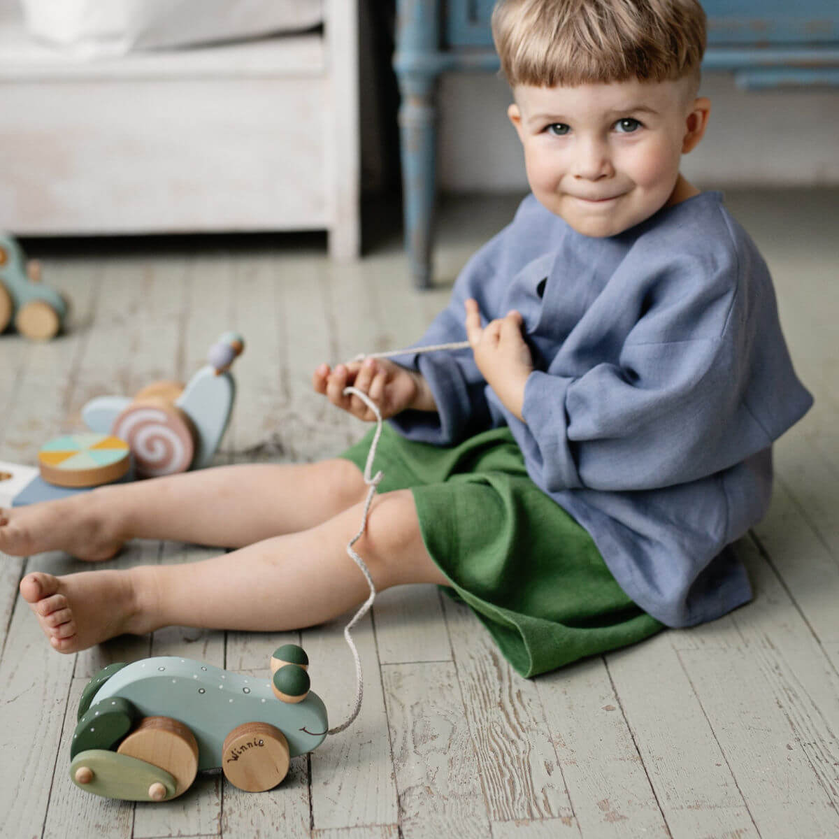 Wooden Pull Along Toy - Frog – Blue Brontide