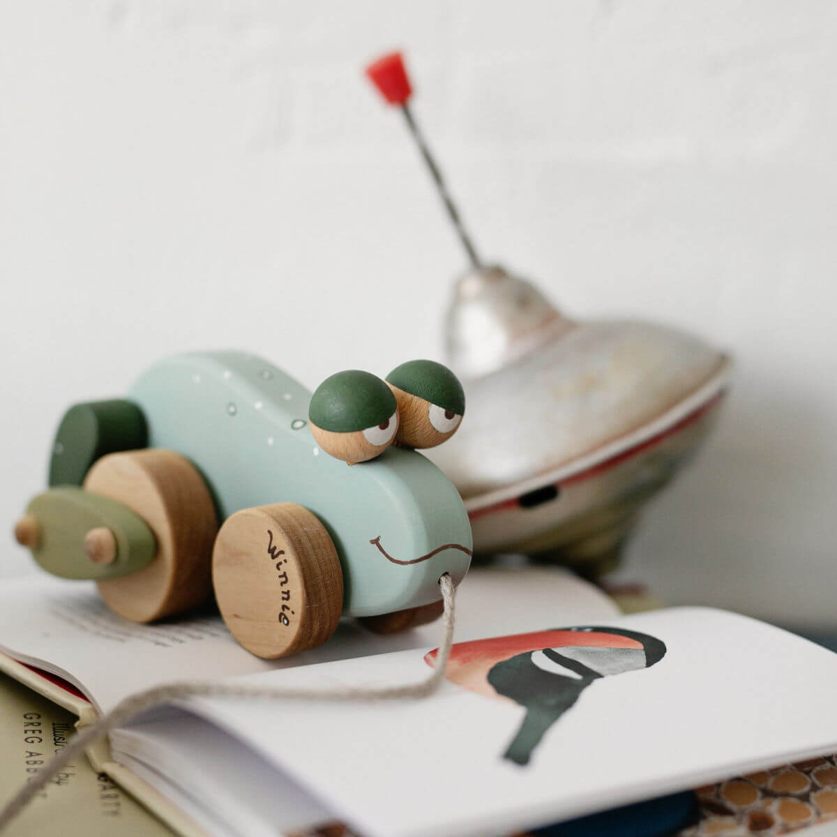 Wooden Pull Along Toy - Frog – Blue Brontide