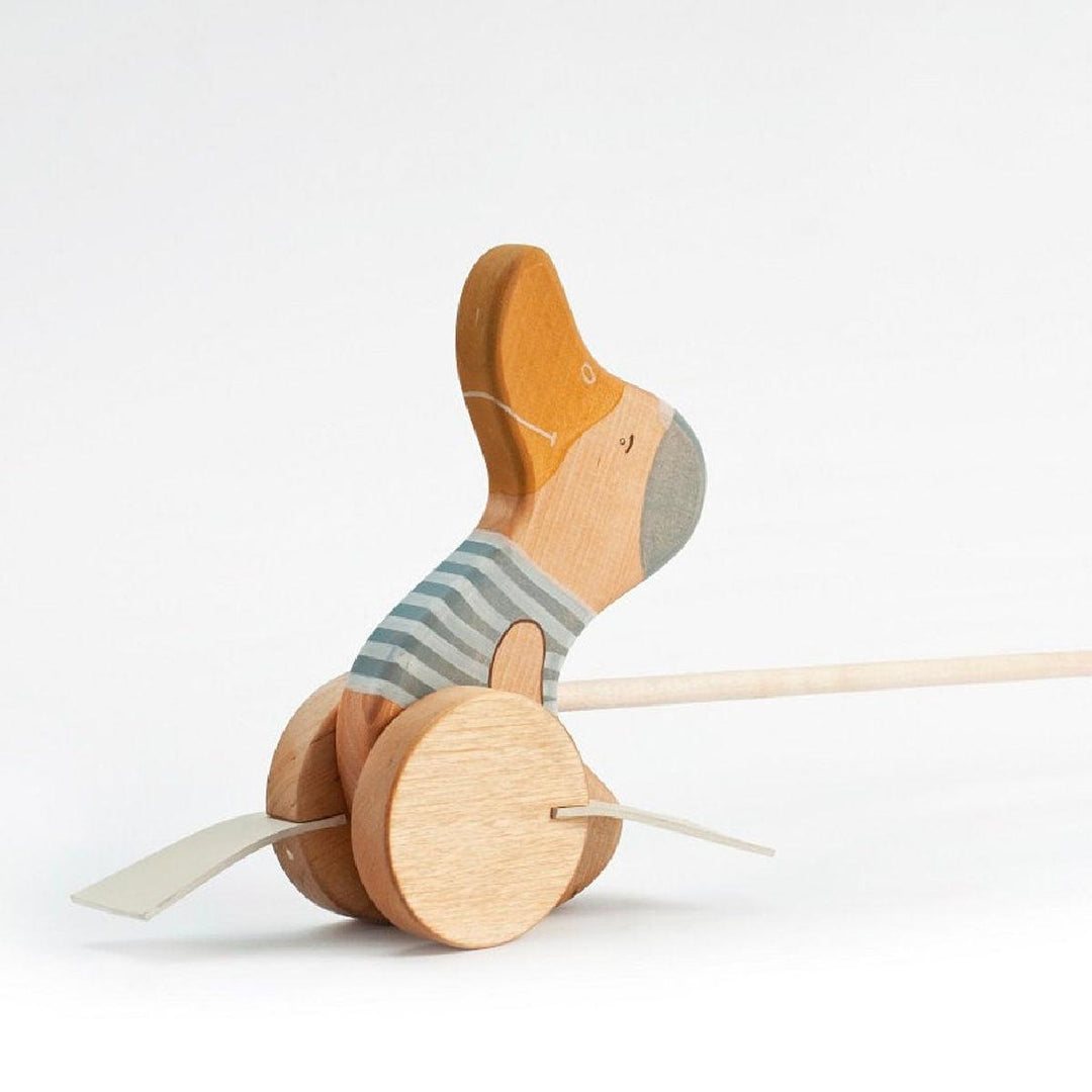 Wooden Push Along Toy Duck - Blue – Blue Brontide
