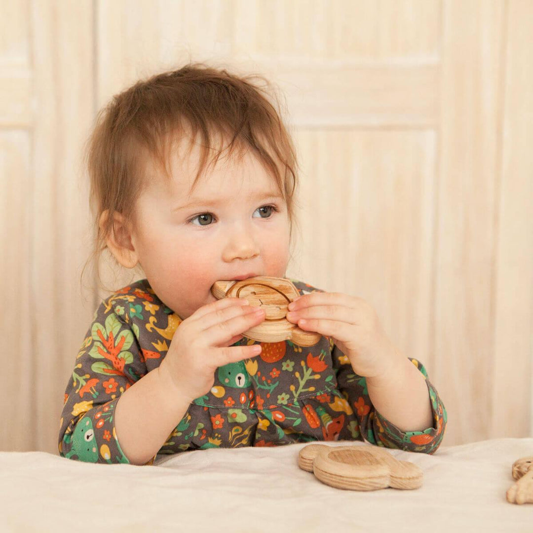 Babai Toys - Teething Bar Rattle - Monkey – Blue Brontide