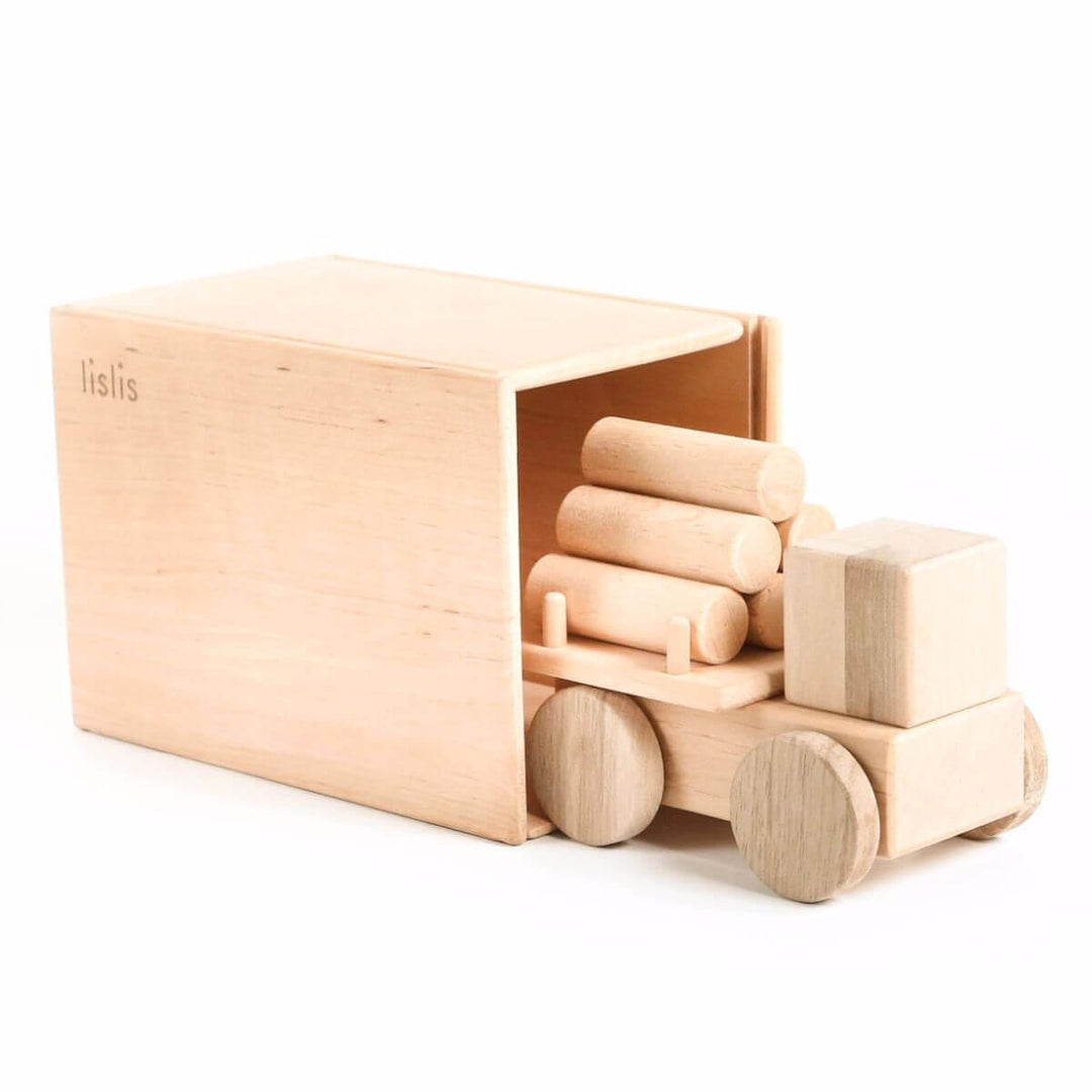 Small Logging Truck - Wooden Toy – Blue Brontide
