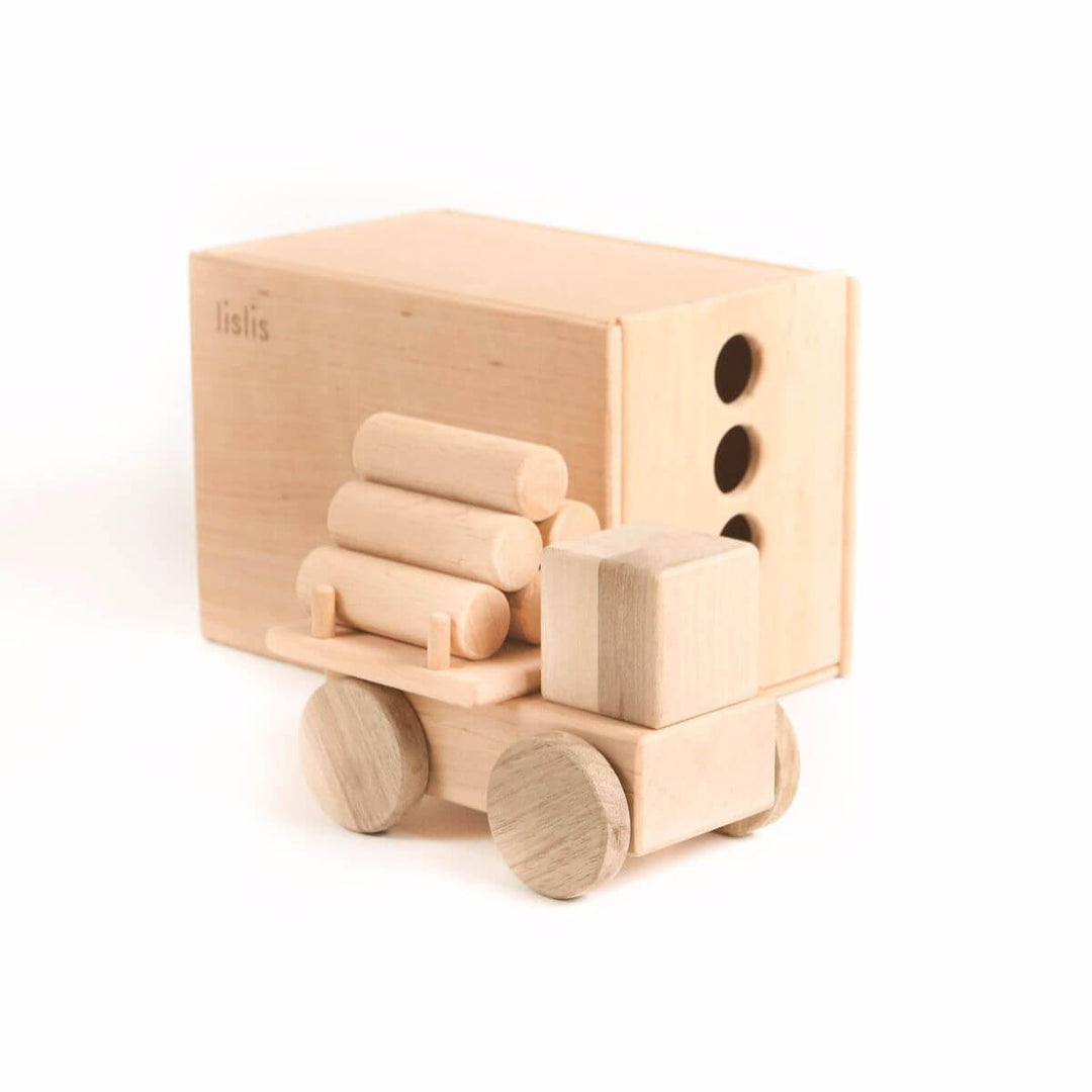 Small Logging Truck - Wooden Toy – Blue Brontide