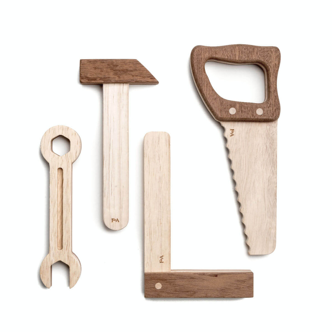 Fanny & Alexander Wooden Pretend Play Tool Set – Blue Brontide