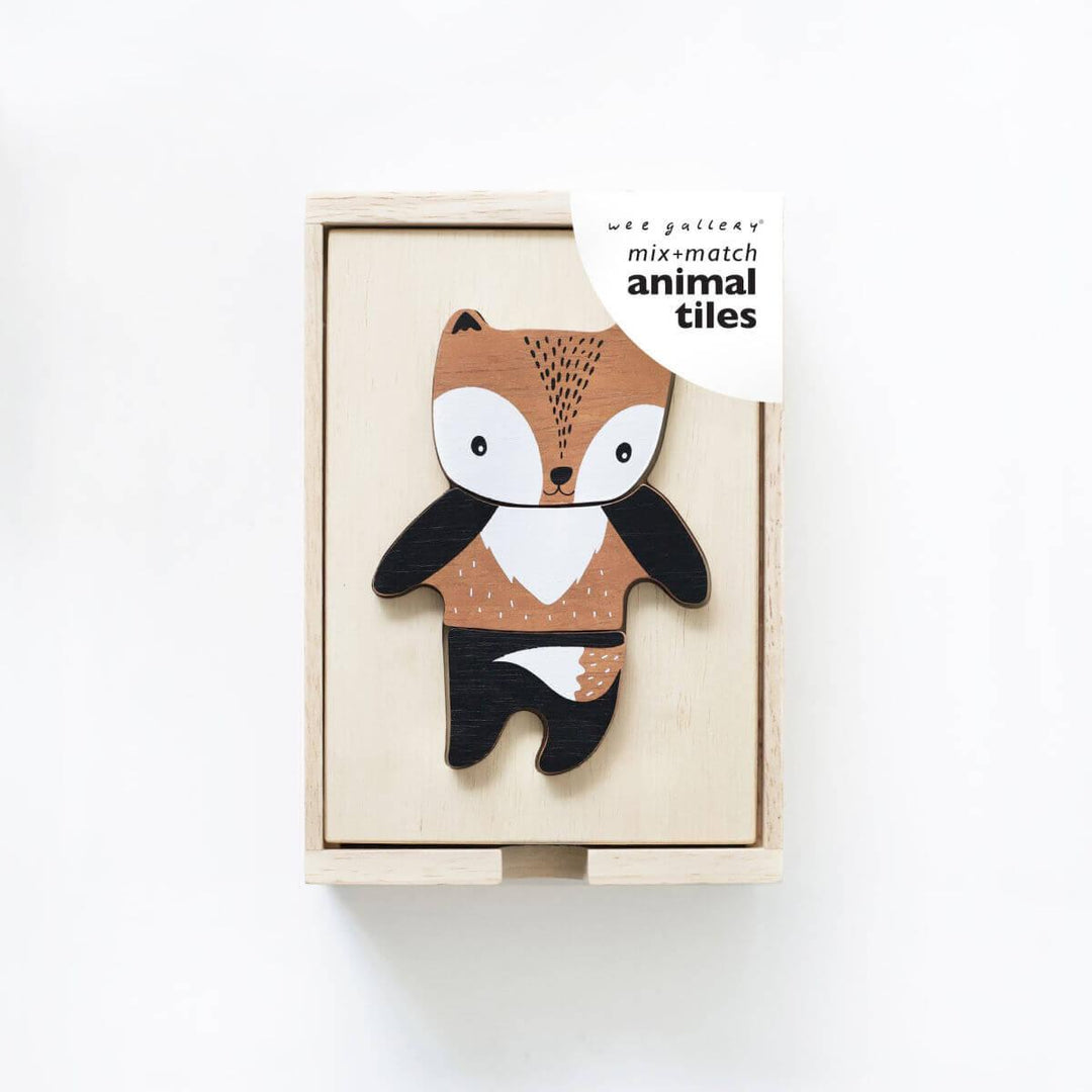 Wee Gallery - Mix & Match Animal Tiles – Blue Brontide